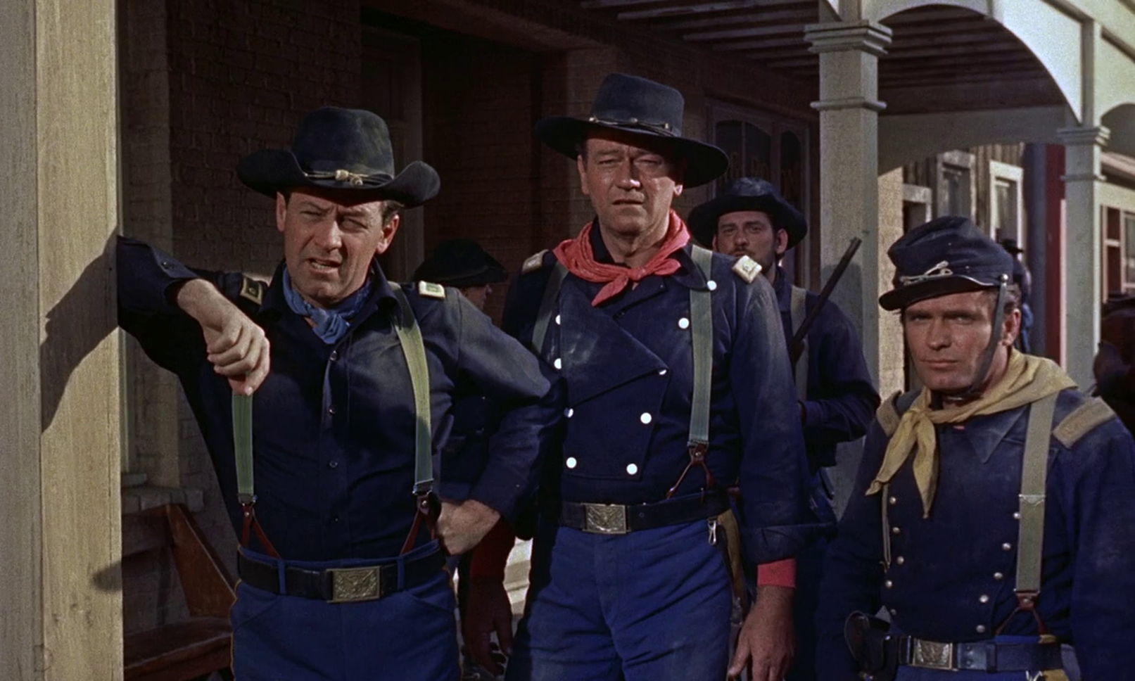 * William Holden & John Wayne * ("The Horse Soldiers"). | John wayne ...