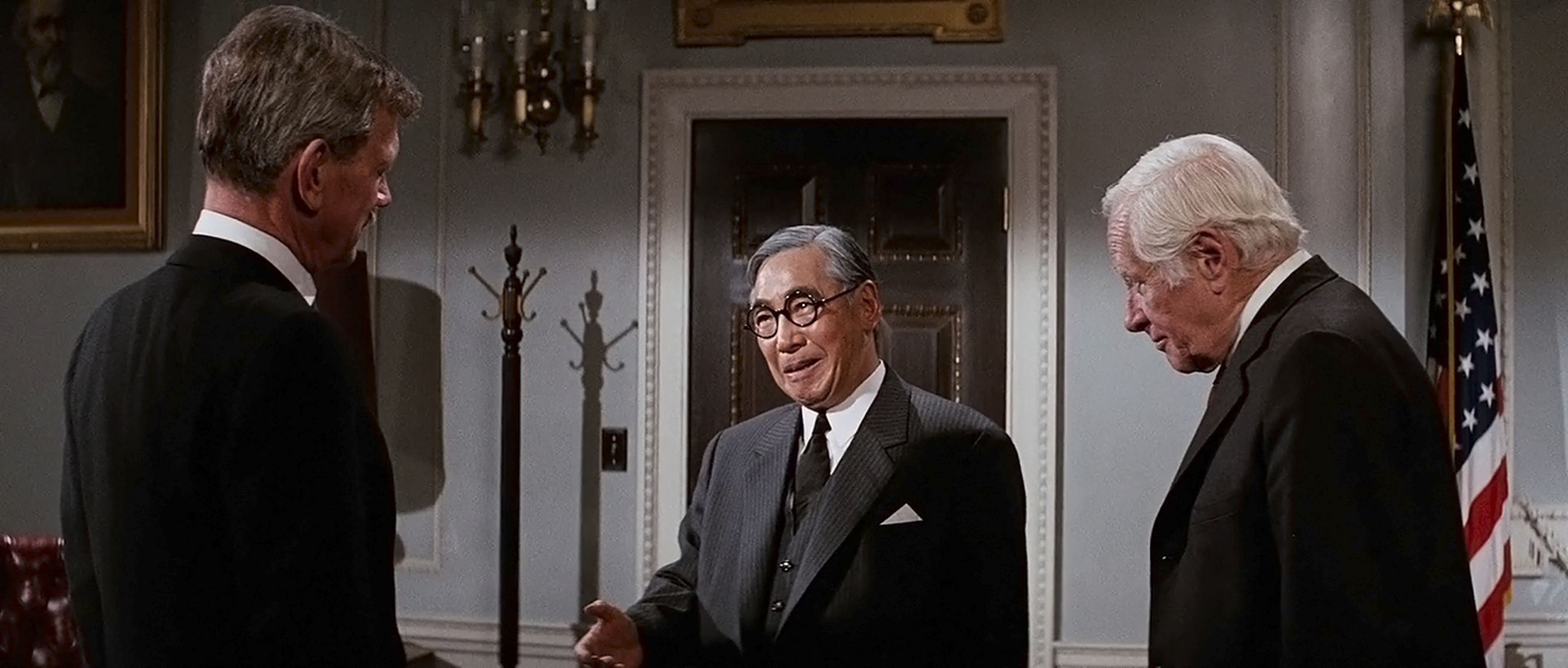 Joseph Cotten, Shôgo Shimada and George Macready