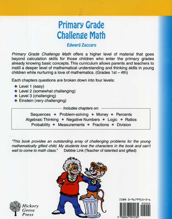Primary Grade Challenge Math picture