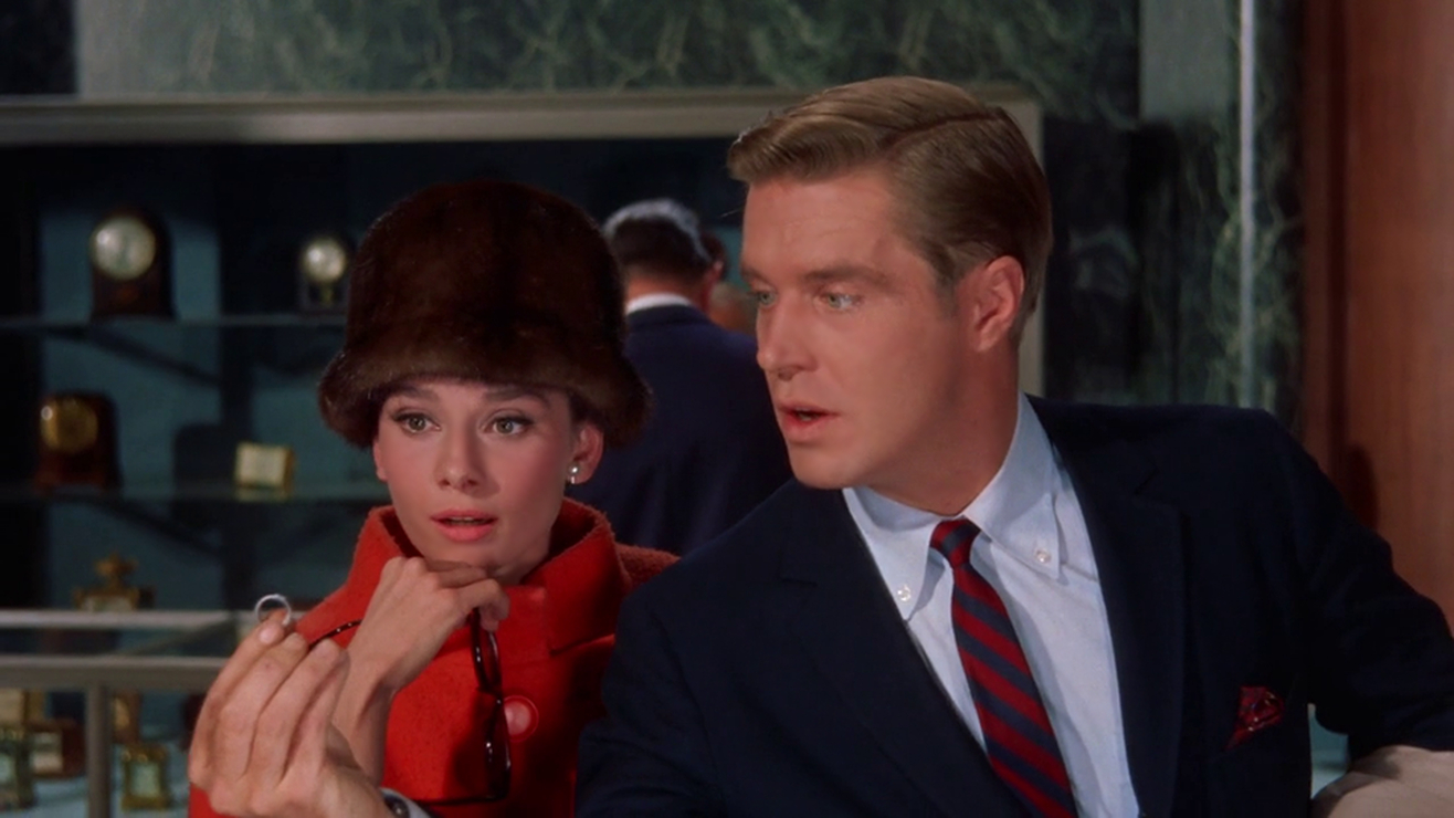 Audrey Hepburn and George Peppard