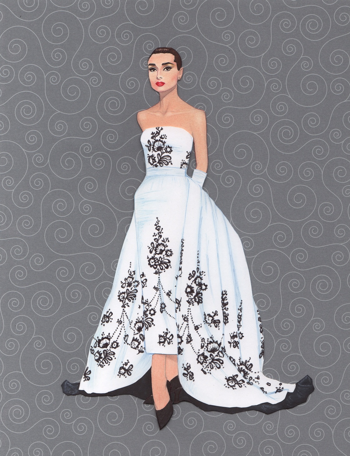Audrey Hepburn paper doll