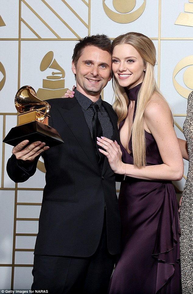 Matt Bellamy, Elle Evans Grammys 2016