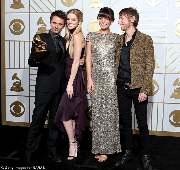 Matt Bellamy, Elle Evans Grammys 2016