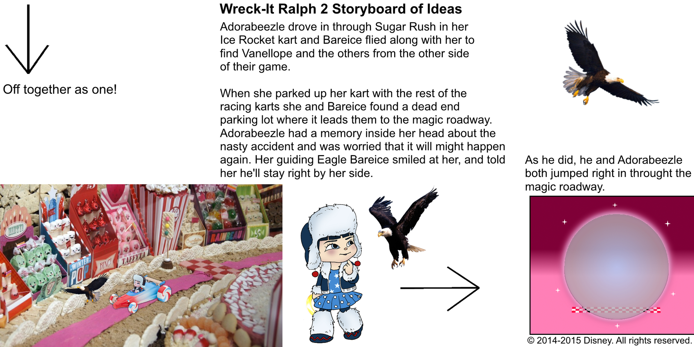 Wreck-It Ralph 2 Storyboard of Ideas