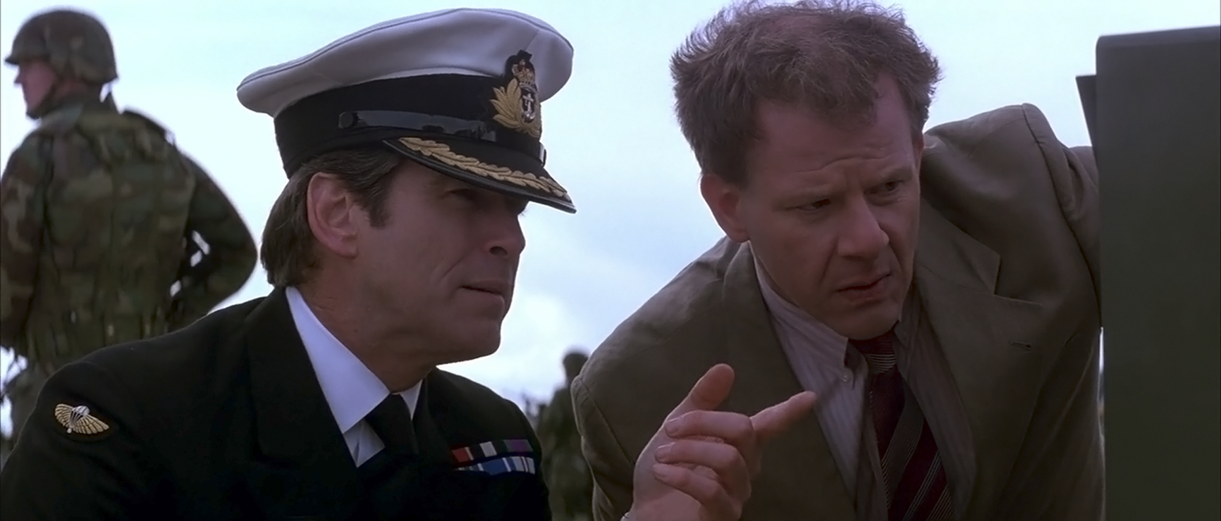 Pierce Brosnan and Colin Stinton