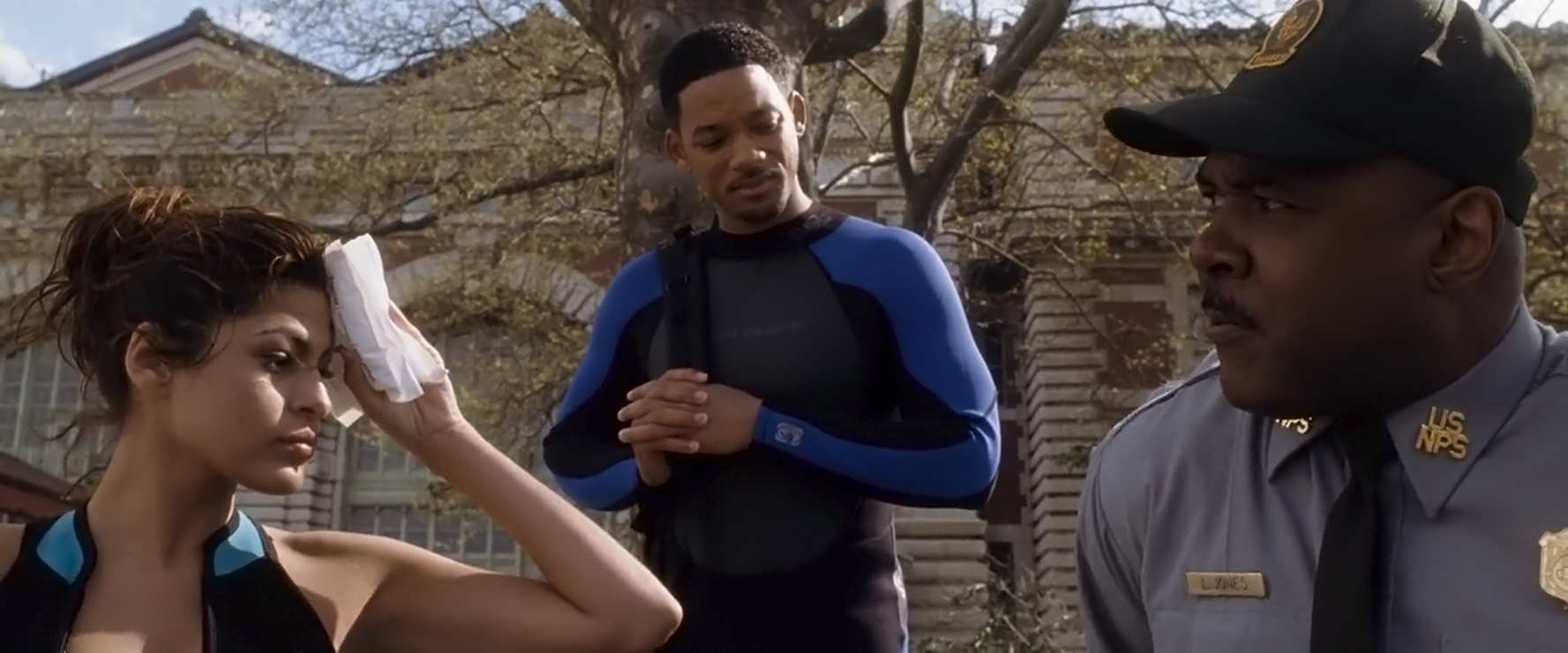 Eva Mendes, Will Smith and Frederick B. Owens
