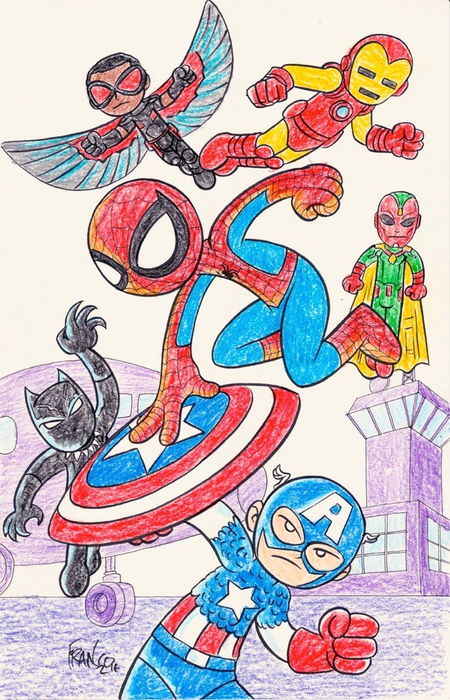 Captain America civil war CRAYONS