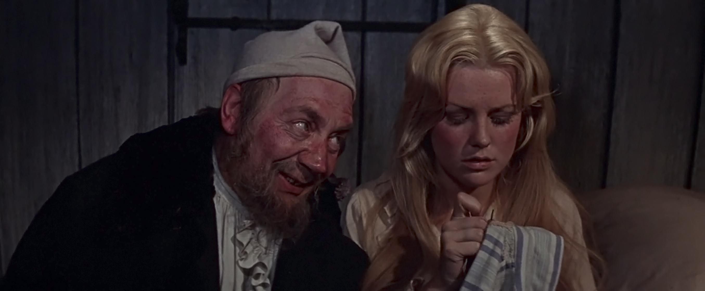 Alfie Bass and Fiona Lewis