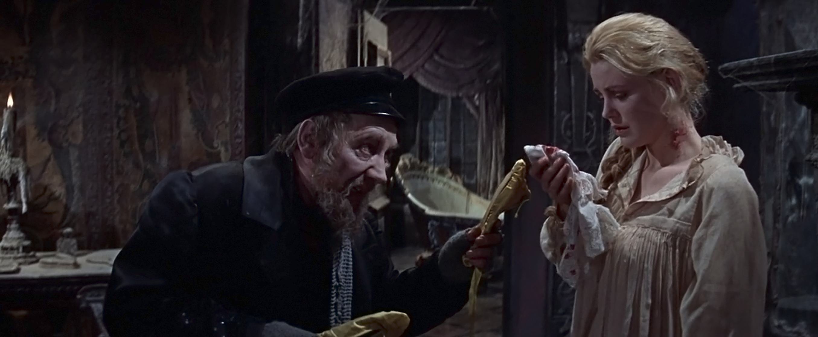 Alfie Bass and Fiona Lewis