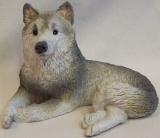 Picture of Wolf Figurine - Wolf Lying Down (Stone Critter SC-405)
