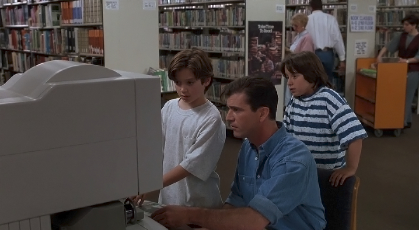 Elijah Wood, Mel Gibson and Robert Hy Gorman