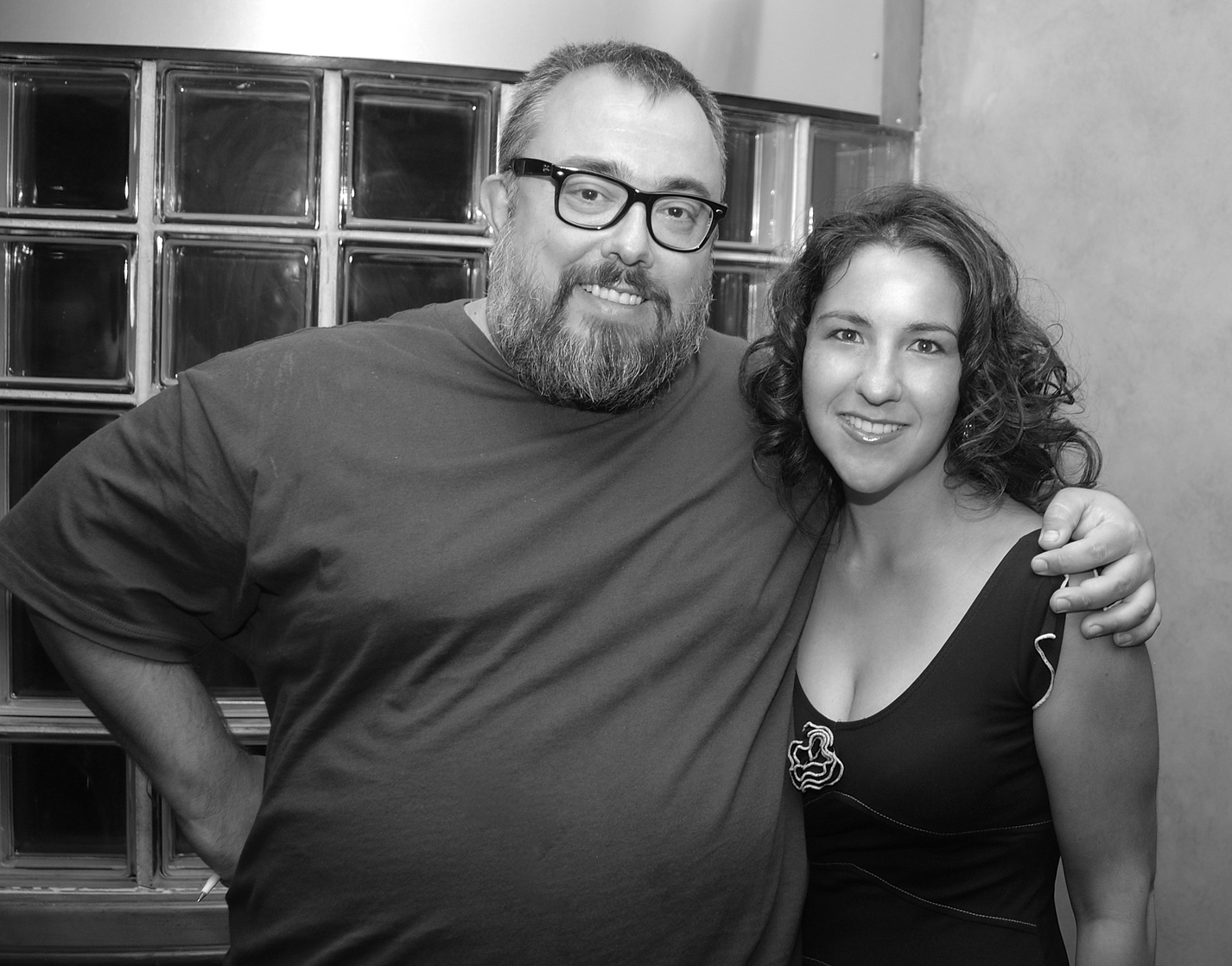 Leticia Alaniz and Spanish film director Alex de l
