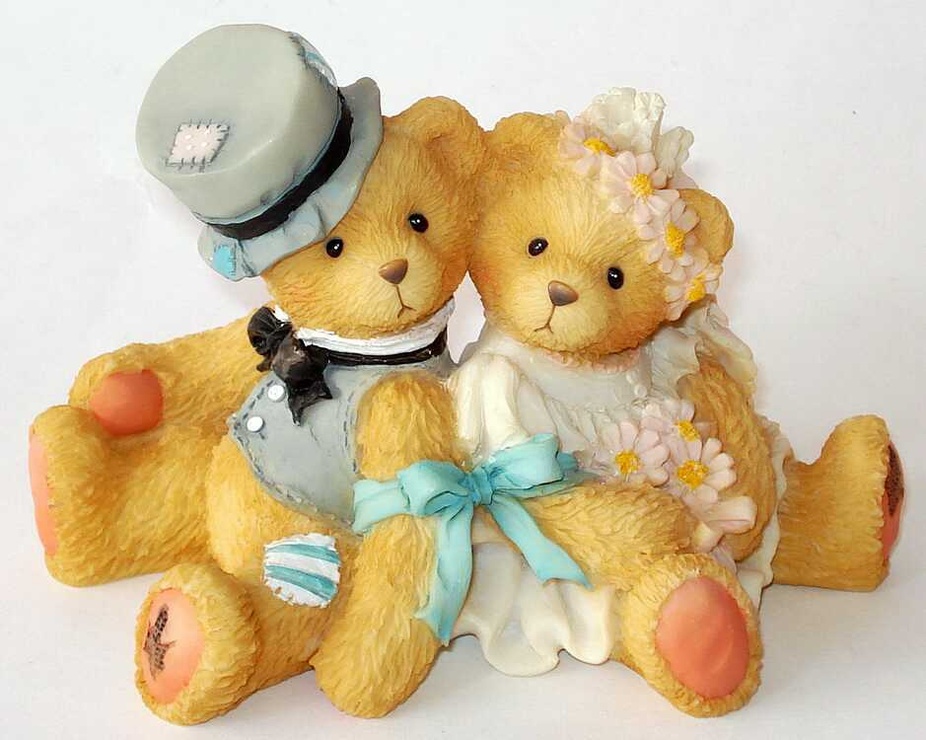 Cherished Teddies: Robbie And Rachael -"Love Bears All Things" image