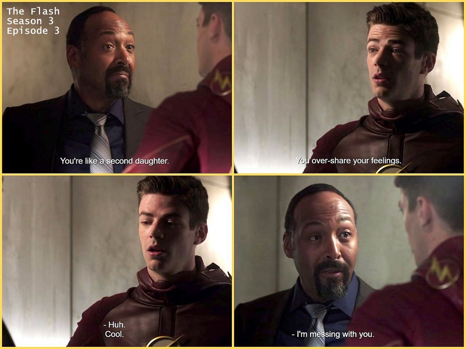 The Flash - Barry as the second daughter ... :)