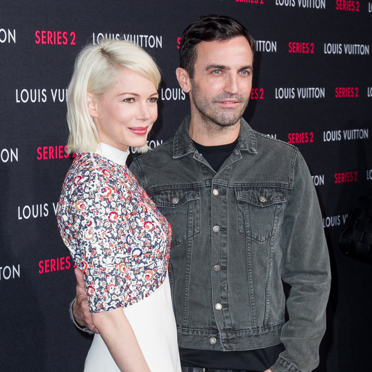 With Michelle Williams