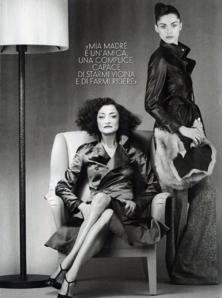 Elisa and her mum for Vanity Fair. Circa 2009.