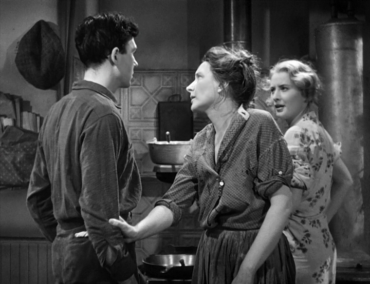 George Walcott, Marjorie Main and Barbara Stanwyck