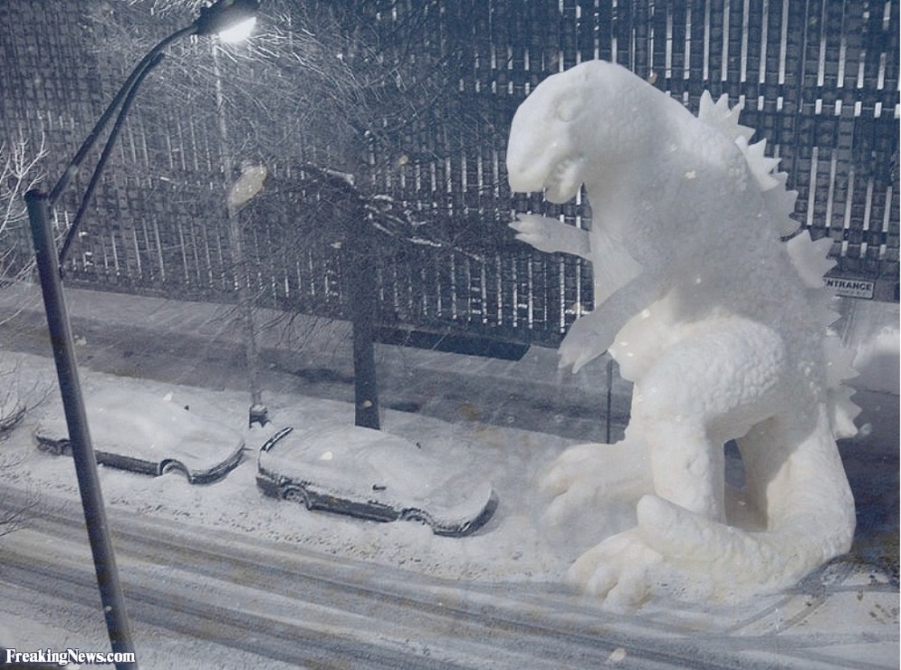 Snow Godzilla