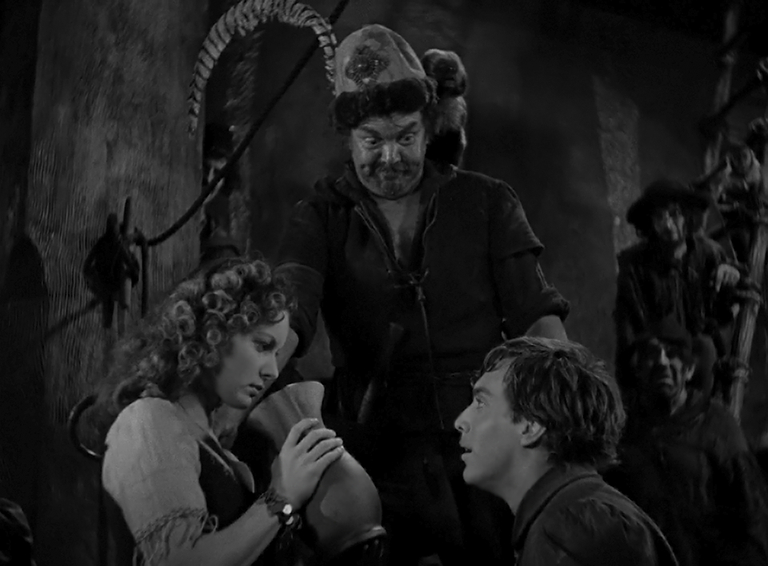 Maureen O'Hara, Thomas Mitchell and Edmond O'Brien