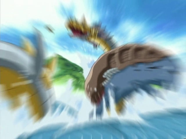 Whamon attacks MetalSeadramon
