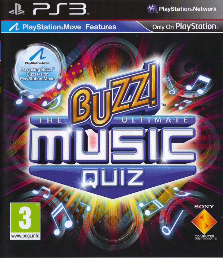 Picture of Buzz! The Ultimate Music Quiz with Buzzers (PS3)
