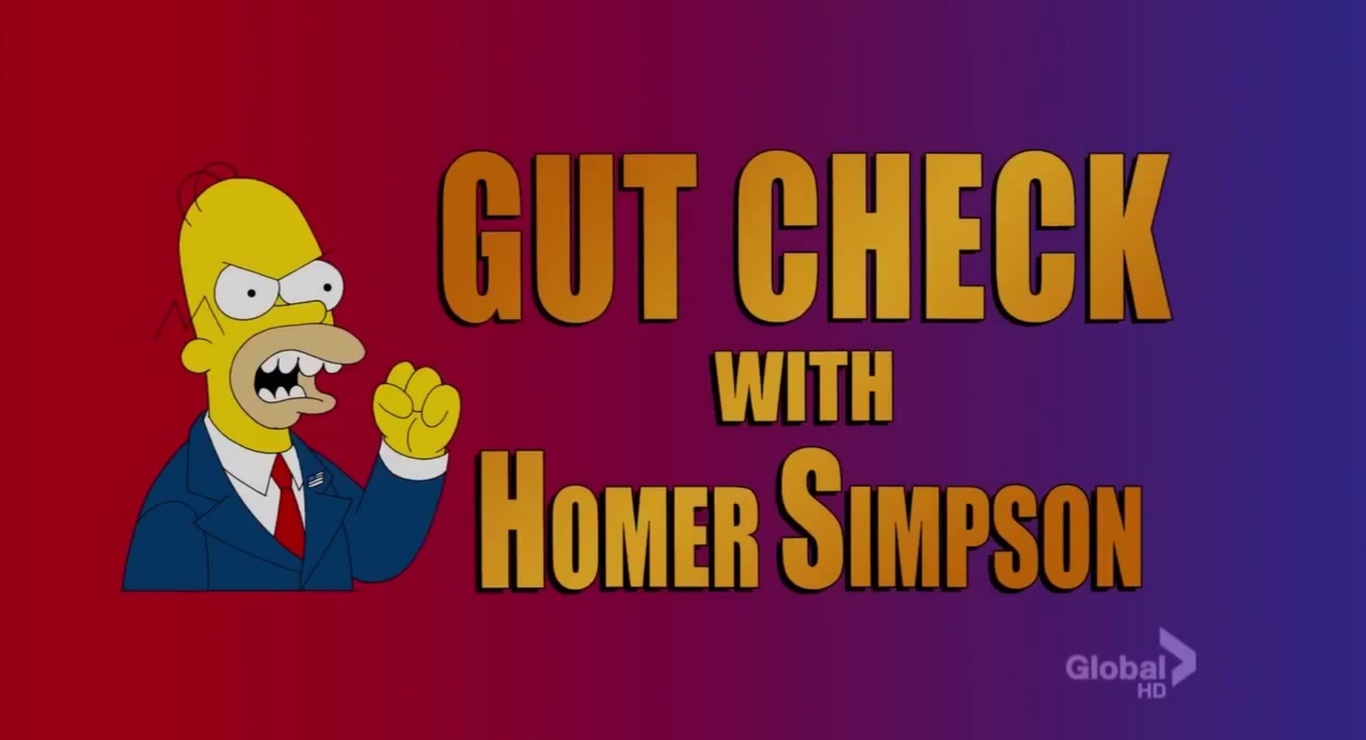 Gut Check with Homer Simpson