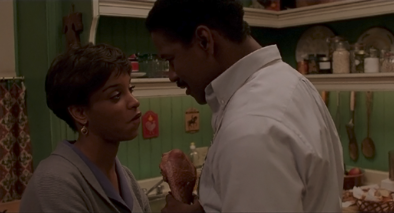 Lisa Summerour and Denzel Washington