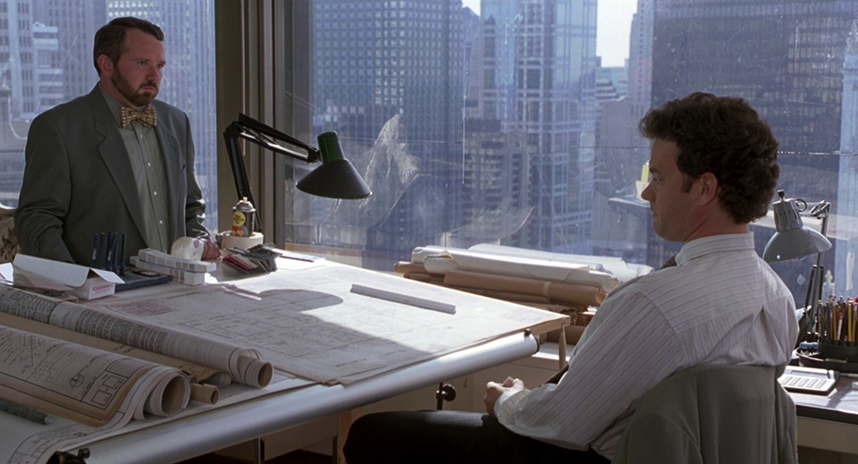 Tom Riis Farrell and Tom Hanks