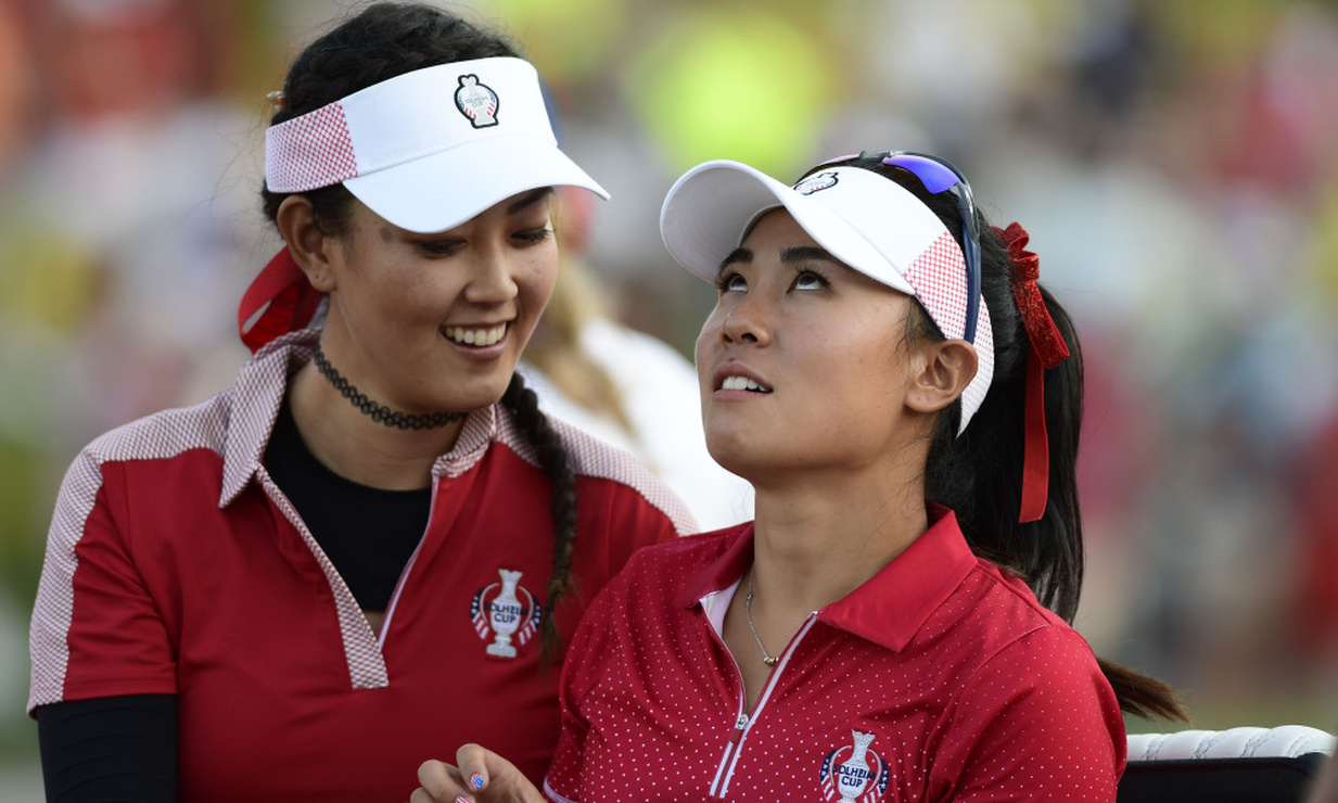 Michelle Wie and Danielle Kang