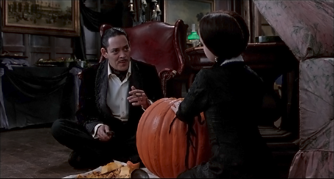 Raul Julia and Christina Ricci