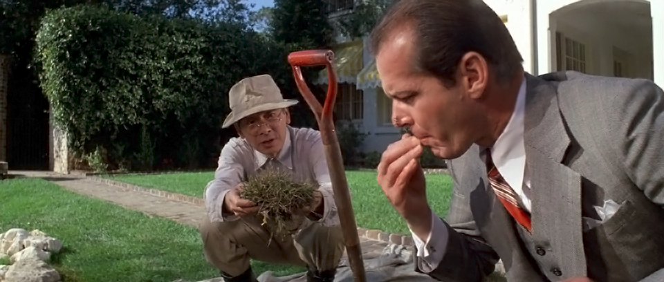 Jerry Fujikawa and Jack Nicholson