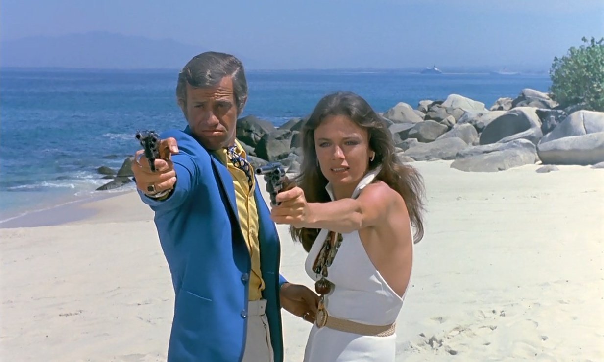 Jean-Paul Belmondo and Jacqueline Bisset