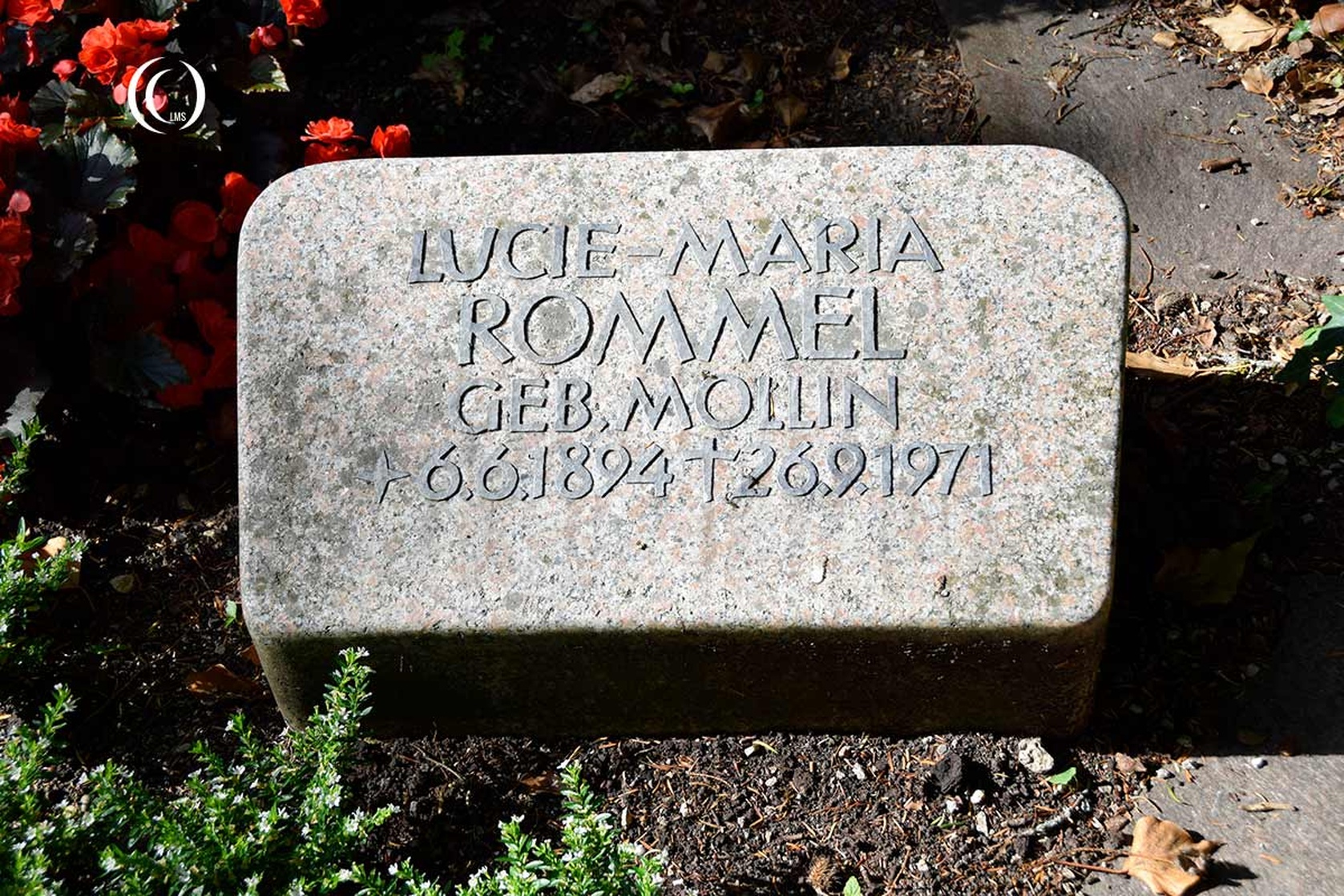 Headstone of Erwin Rommel's wife, Lucie-Maria Romm