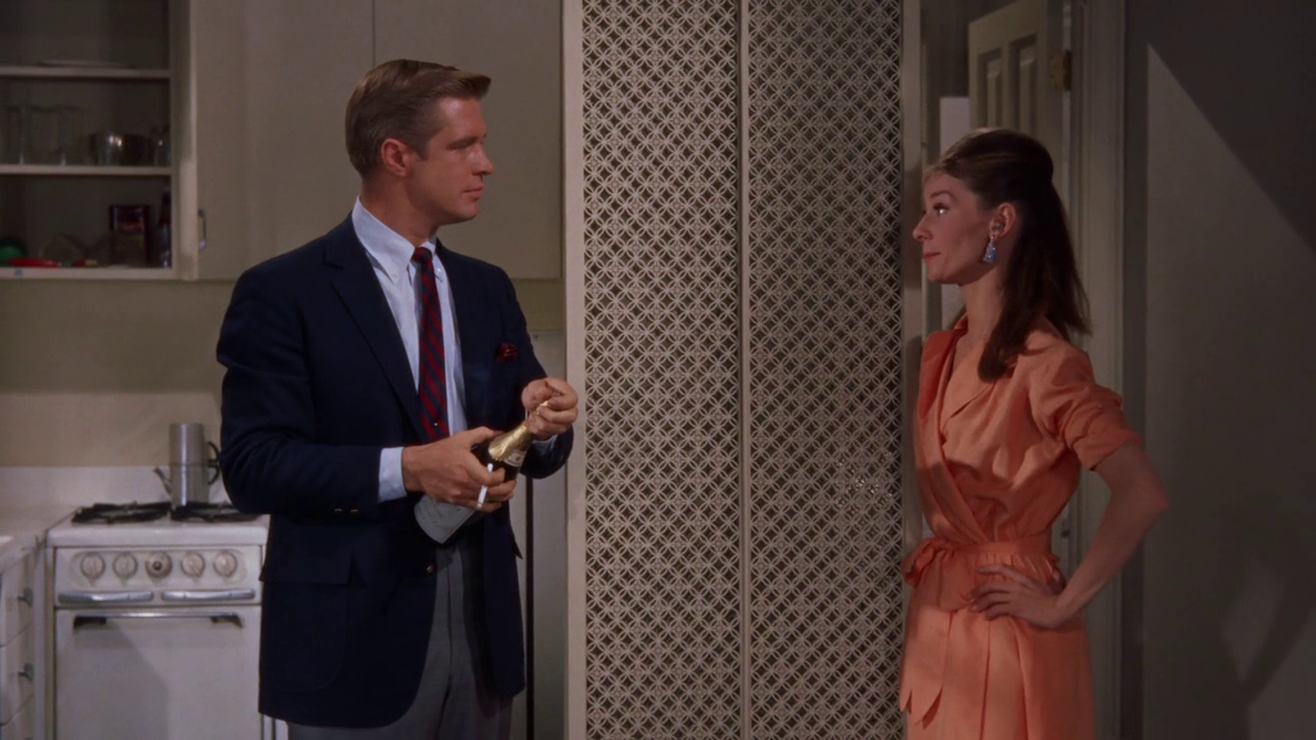 George Peppard and Audrey Hepburn