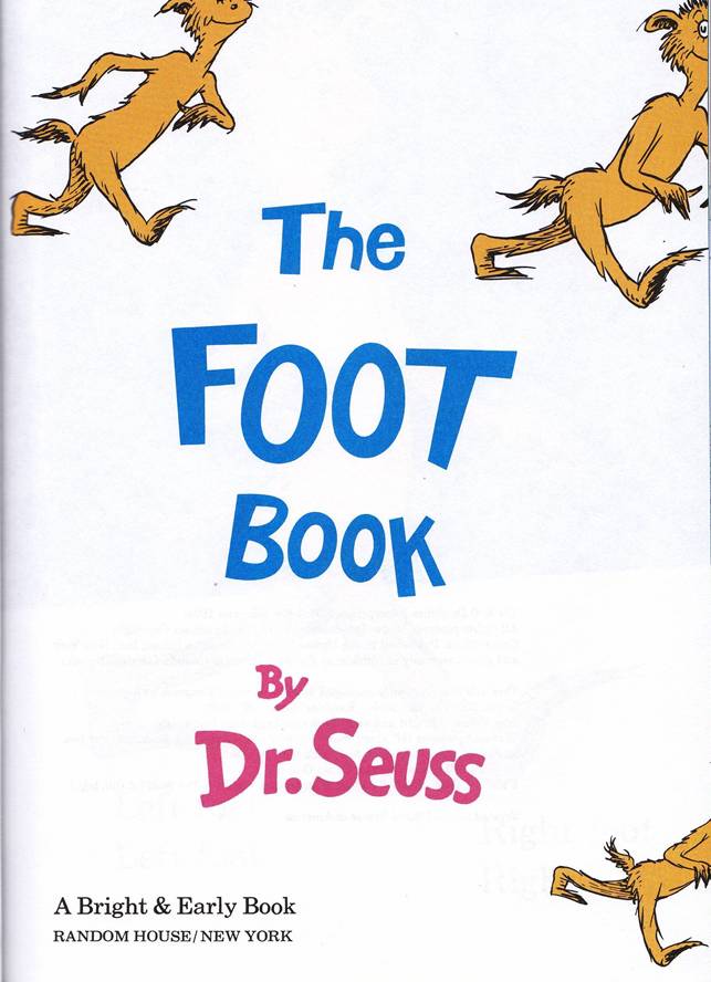 Picture of The Foot Book (The Bright and Early Books for Beginning ...