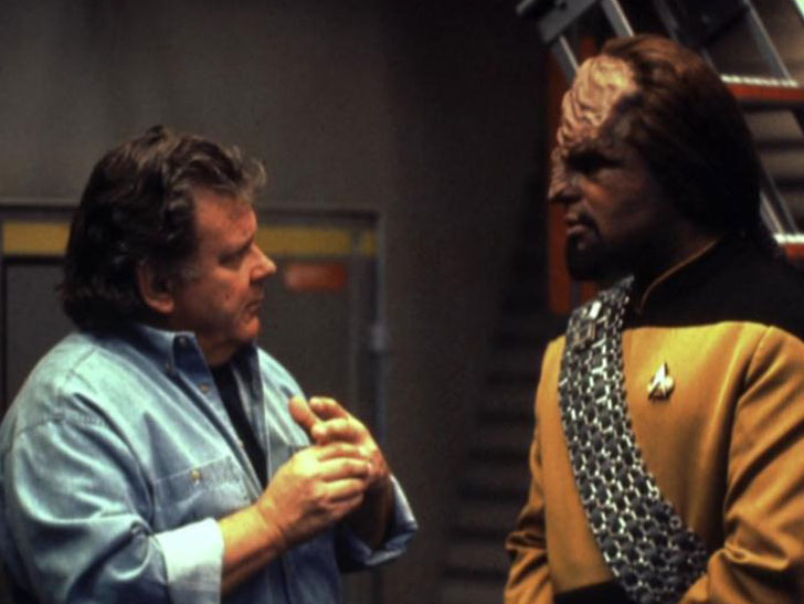 With Michael Dorn
