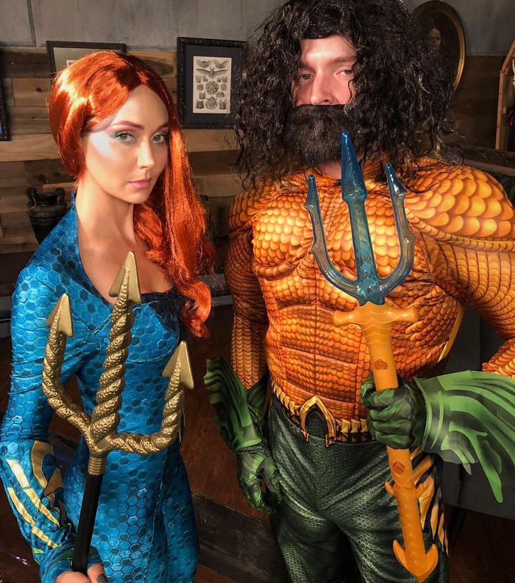 Jessica Chobot & Dan Casey as Mera & Aquaman