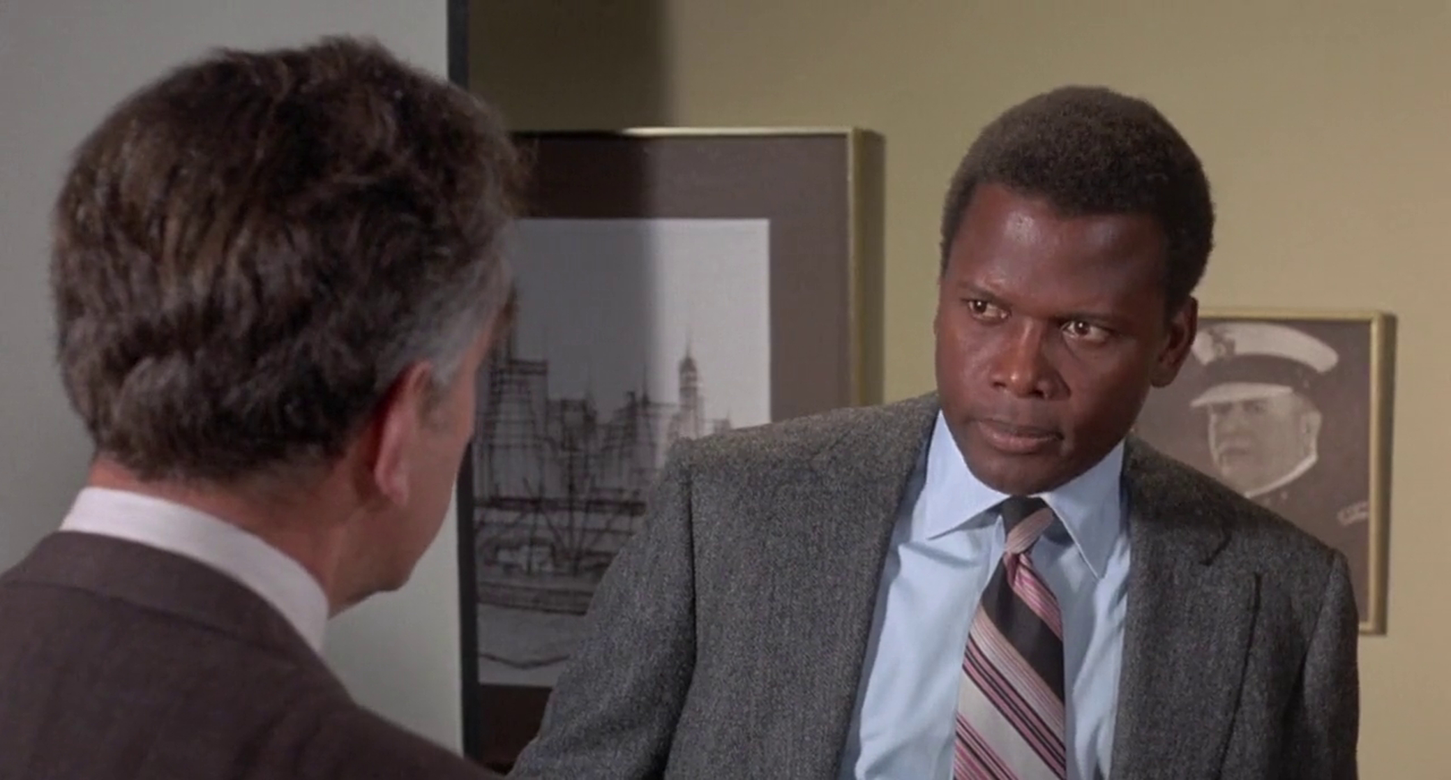 Jeff Corey and Sidney Poitier