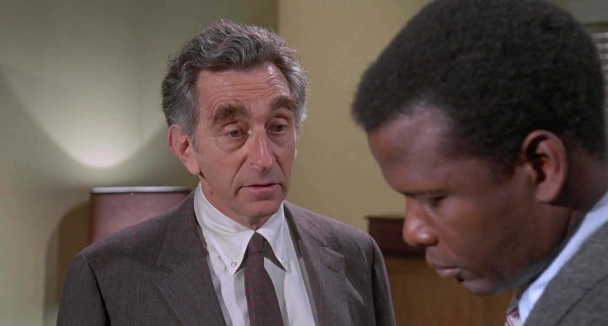 Jeff Corey and Sidney Poitier