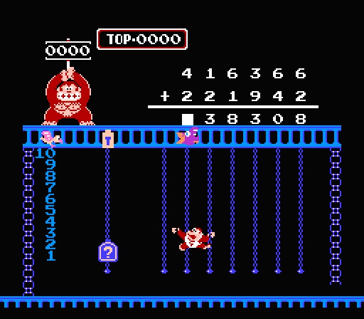 Picture of Donkey Kong Jr. Math