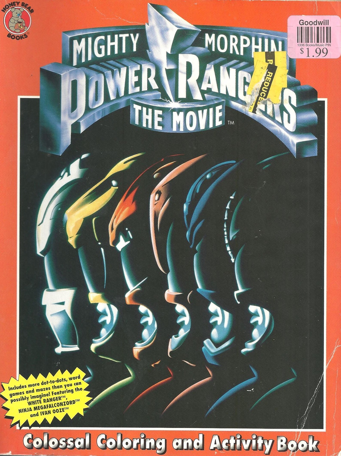 Mighty Morphin Power Rangers the Movie: Colossal Coloring and Activity ...