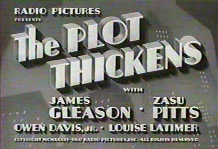 Picture of The Plot Thickens (1936)