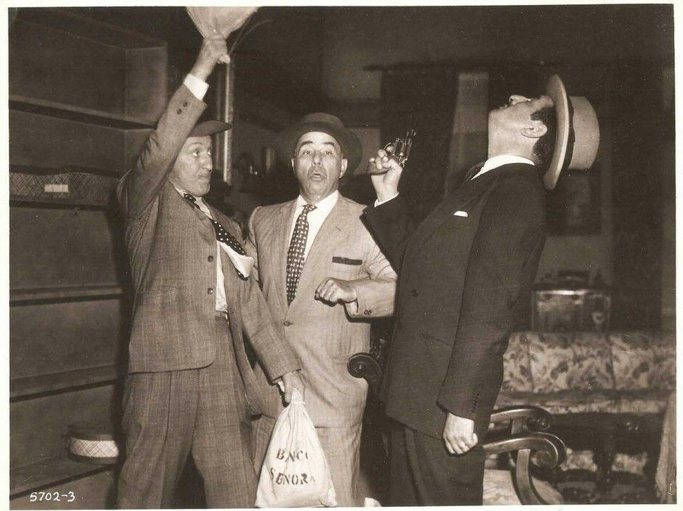 Stanley Clements, Huntz Hall, Peter Mamakos