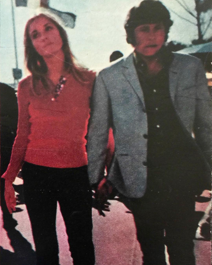 Sharon and Roman taken in Cannes. May, 1968.