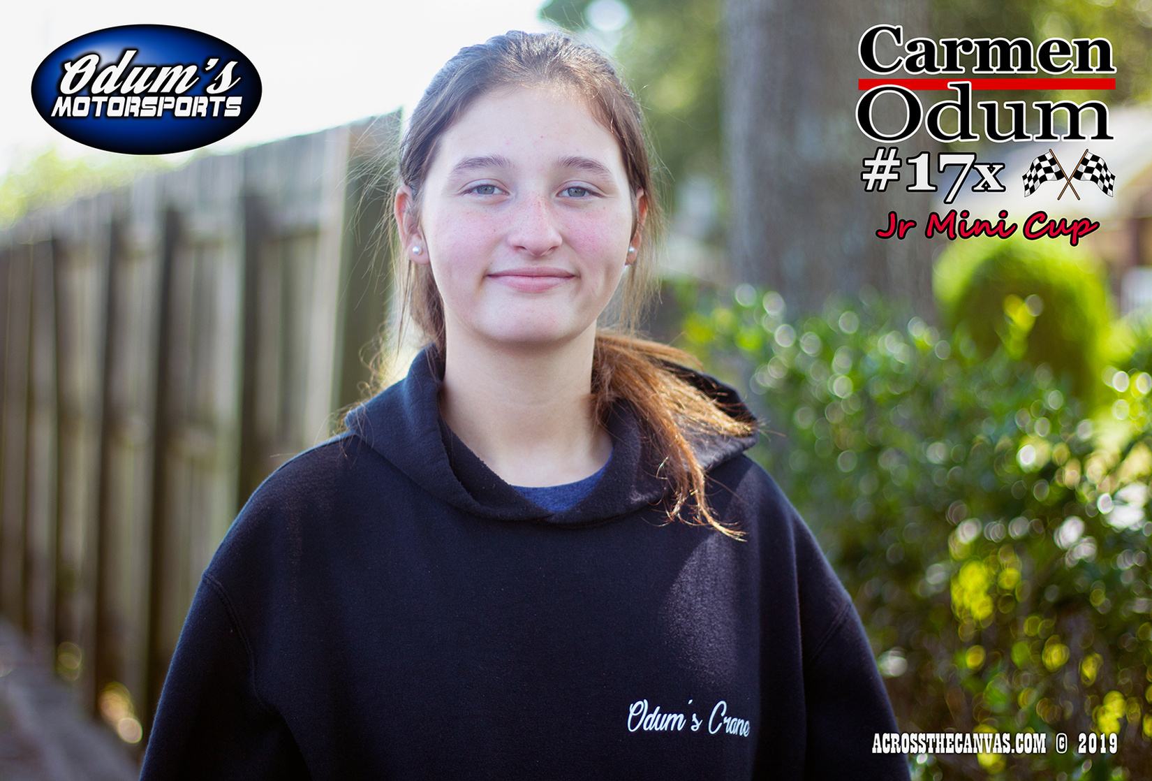 Carmen Odum driver of the #17 Jr Mini Cup for Odum
