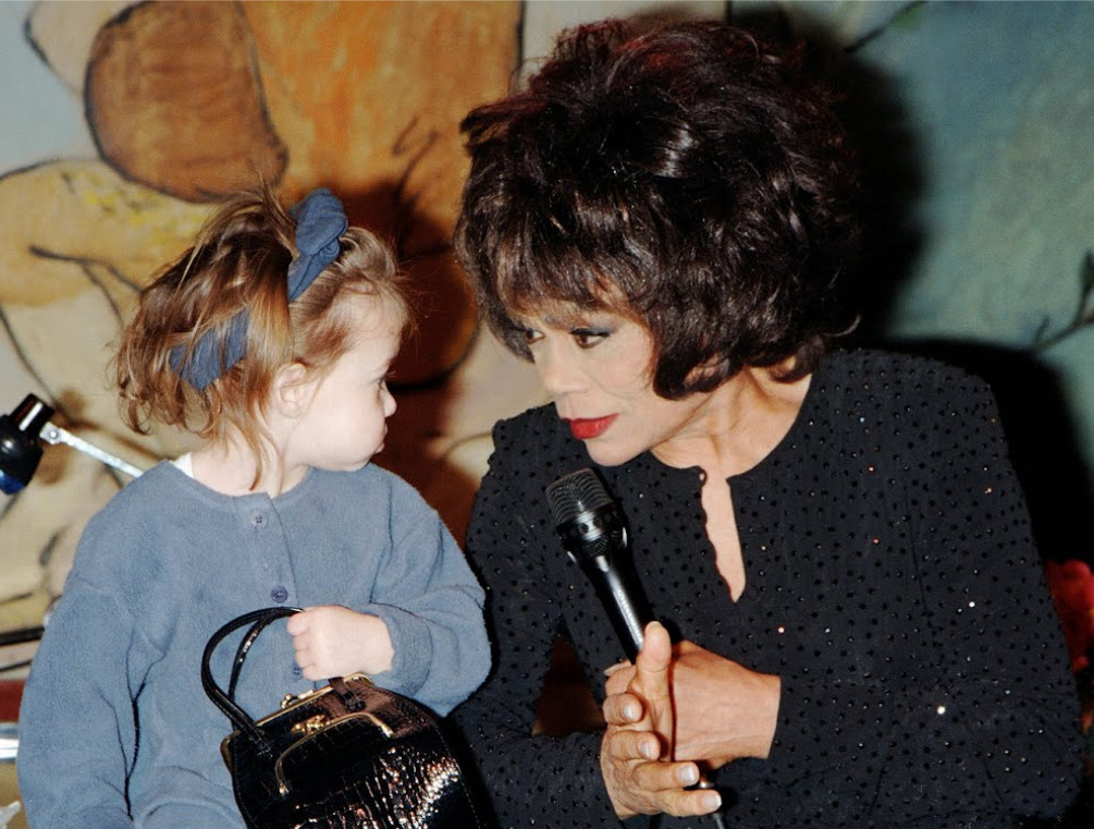 Eartha Kitt with her granddaughter Rachel Shapiro