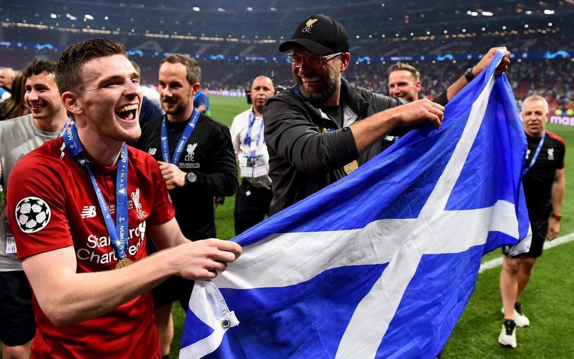 Andy Robertson and Jürgen Klopp