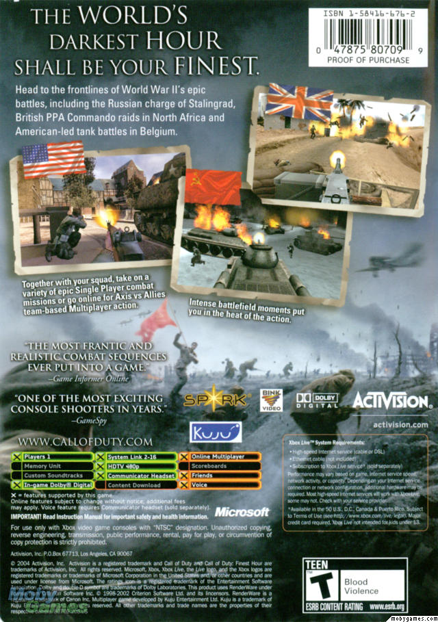 Picture of Call of Duty: Finest Hour