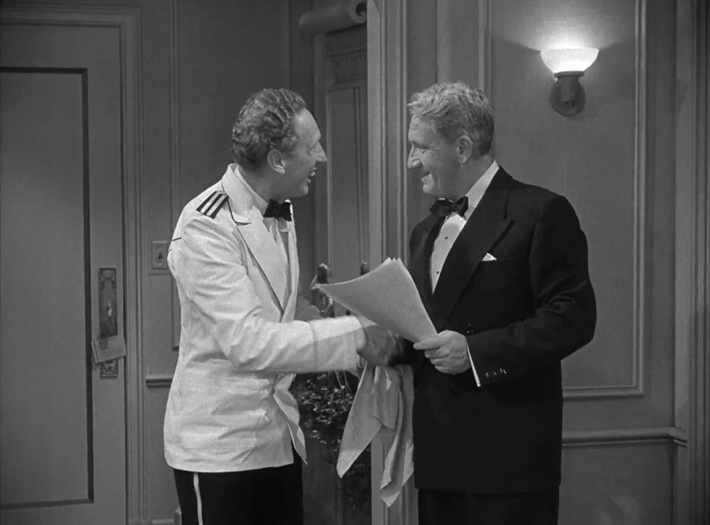 Tom Fadden and Spencer Tracy