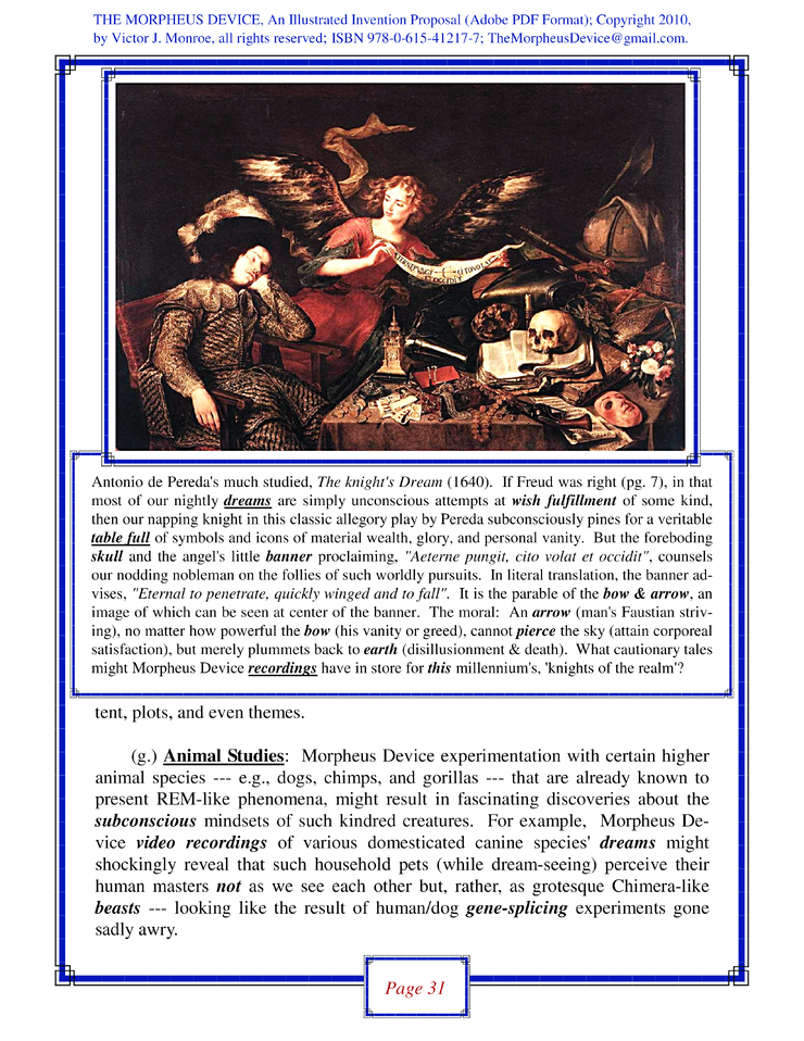 (Pg. 31 of 37) DREAM RECORDING INVENTION